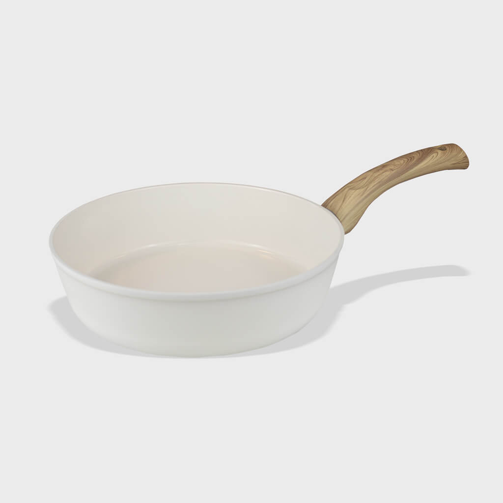 Cream frying pan 24 cm PFAS-free | Go Ivory By C&P – Cook & Pan
