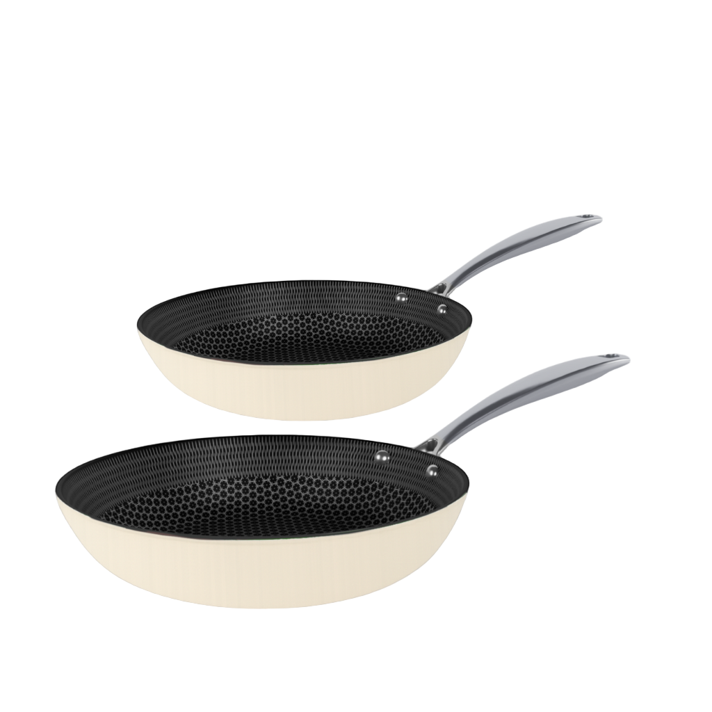 Go Ivory Honey Stegepandesæt 2 dele - Rustfrit stål | PFAS-fri ...