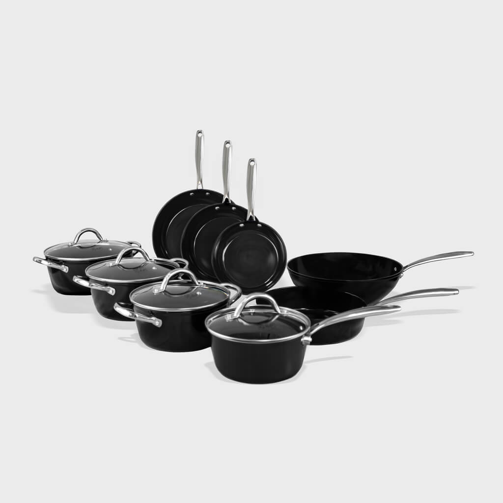 Black pan set 9-piece PFAS-free | Signature By C&P – Cook & Pan