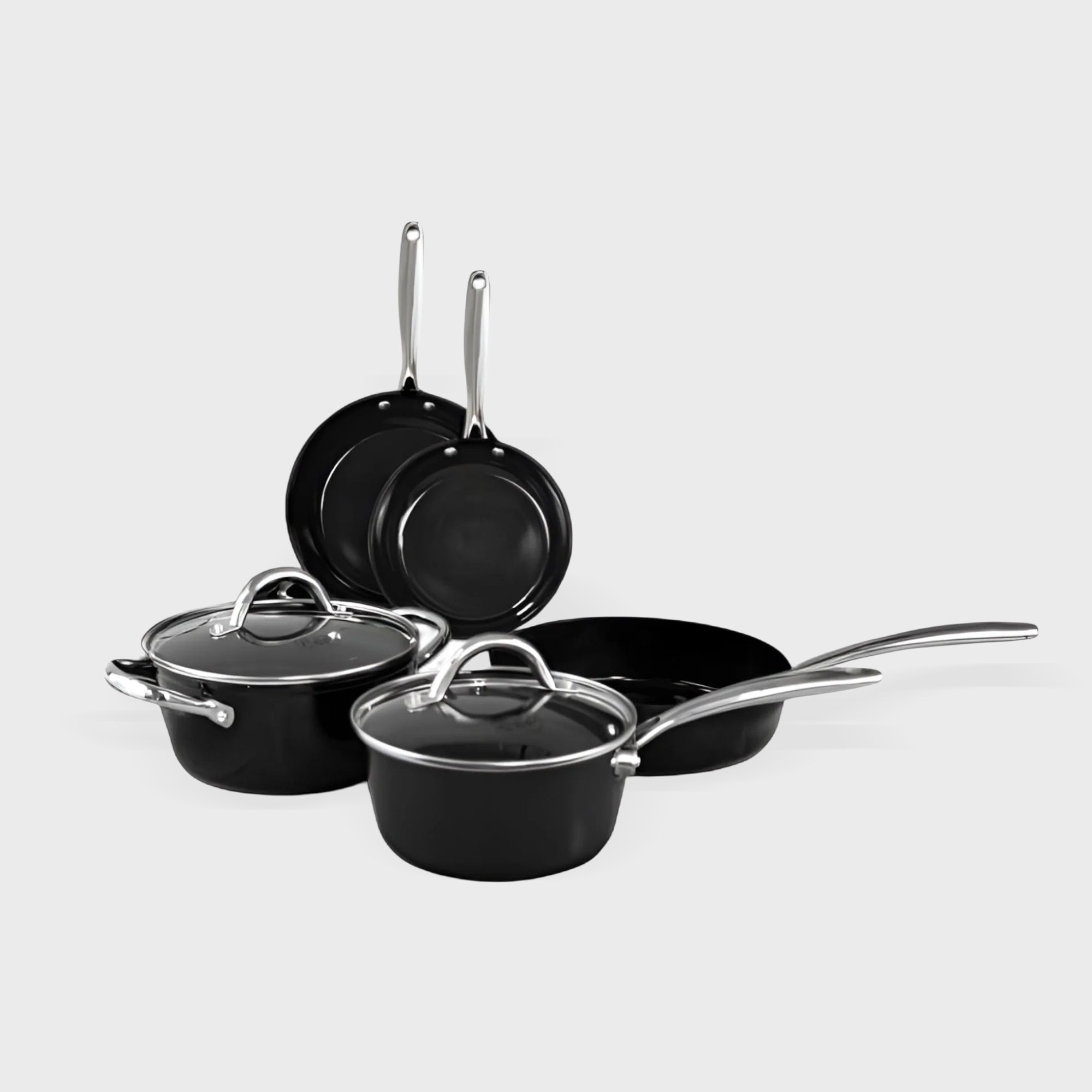 Black 5-piece Cookware Set PFAS-free | Signature – Cook & Pan
